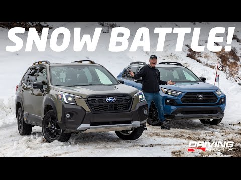 Schneeschlacht! Subaru Forester Wilderness gegen Toyota RAV4 TRD Off-Road
