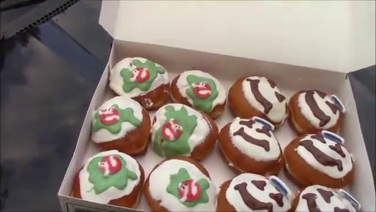 A Review of Krispy Kreme Ghostbusters Doughnuts - YouTube