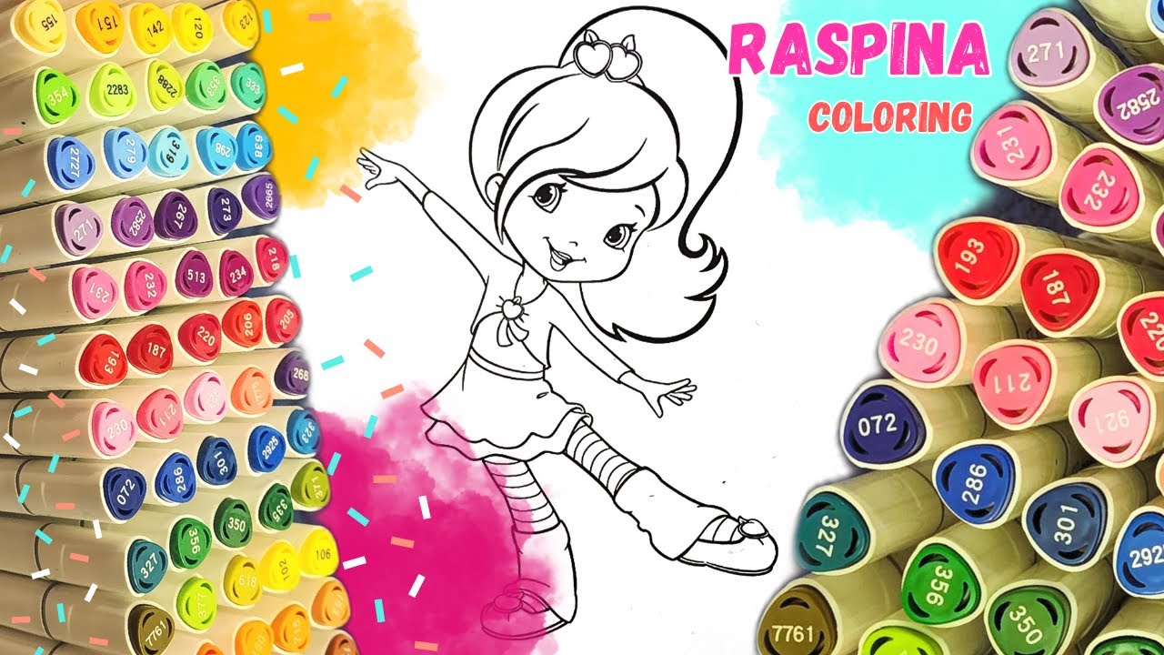 Sweet Art with Raspina: Strawberry Cartoon & Plum Pudding Coloring ...