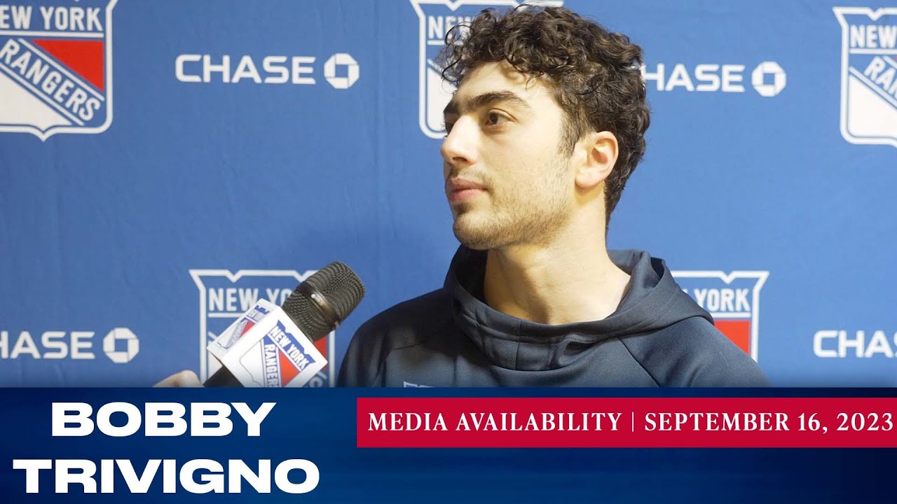 New York Rangers: Bobby Trivigno Postgame Interview | Sept. 16, 2023 ...