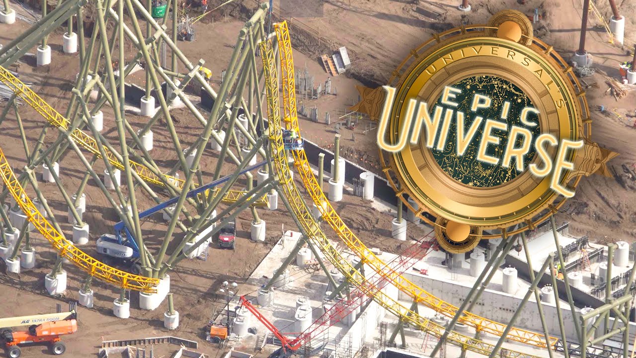Universal’s Epic Universe Construction Update - NEW Dual Racing Roller ...