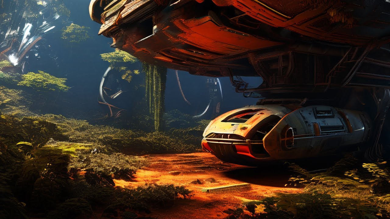 Relaxing Space Ambience | Sci-fi Music 🌙🌙| Deep Sleep Sound Ambient ...