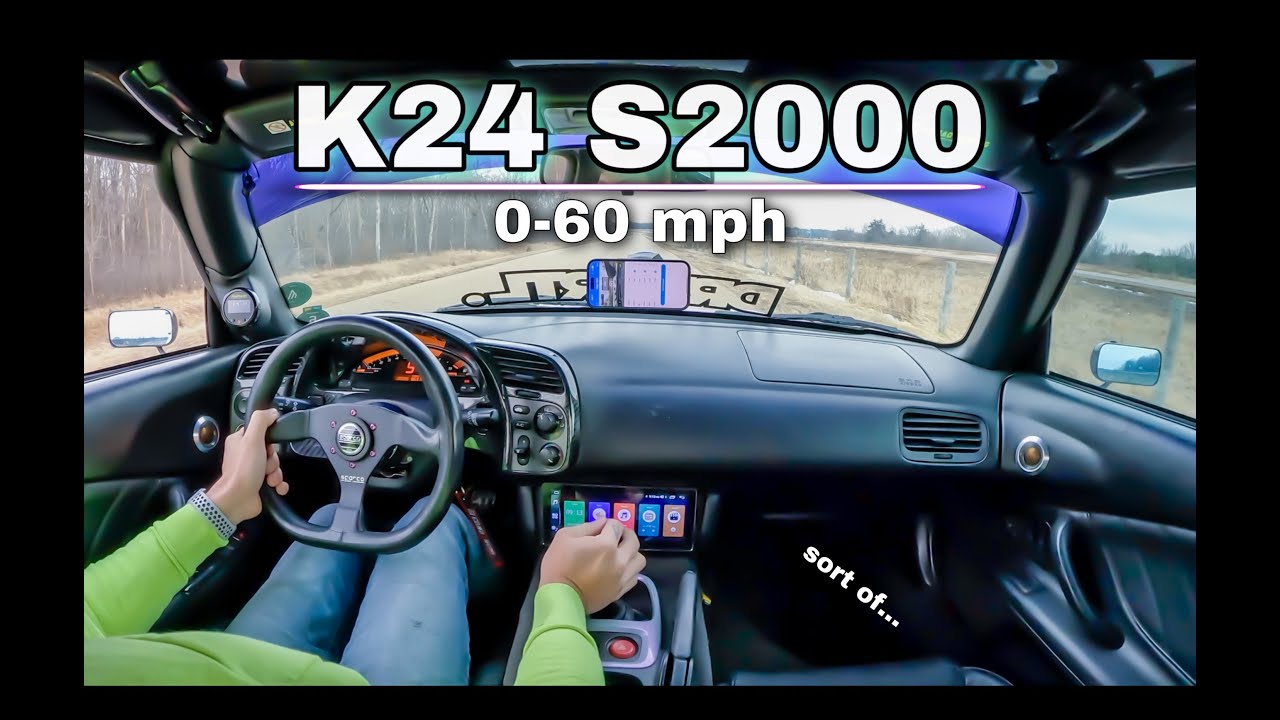How quick is a K-swapped S2000 0-60? - YouTube