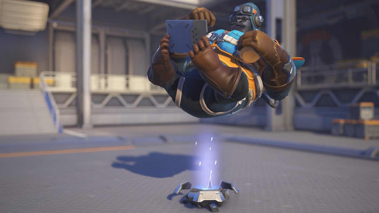 Winston's Relaxing Emote With Assorted Skins - YouTube