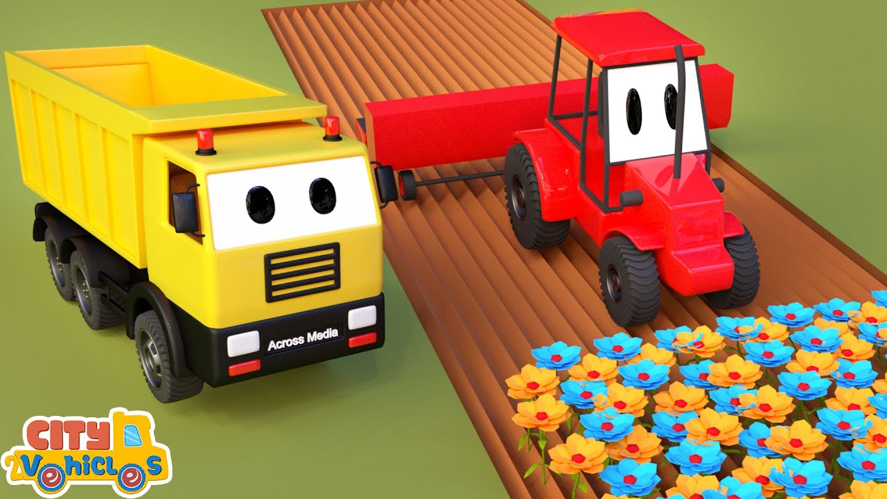 Construction vehicle build Playground - -Excavator, Bulldozer and Dump ...