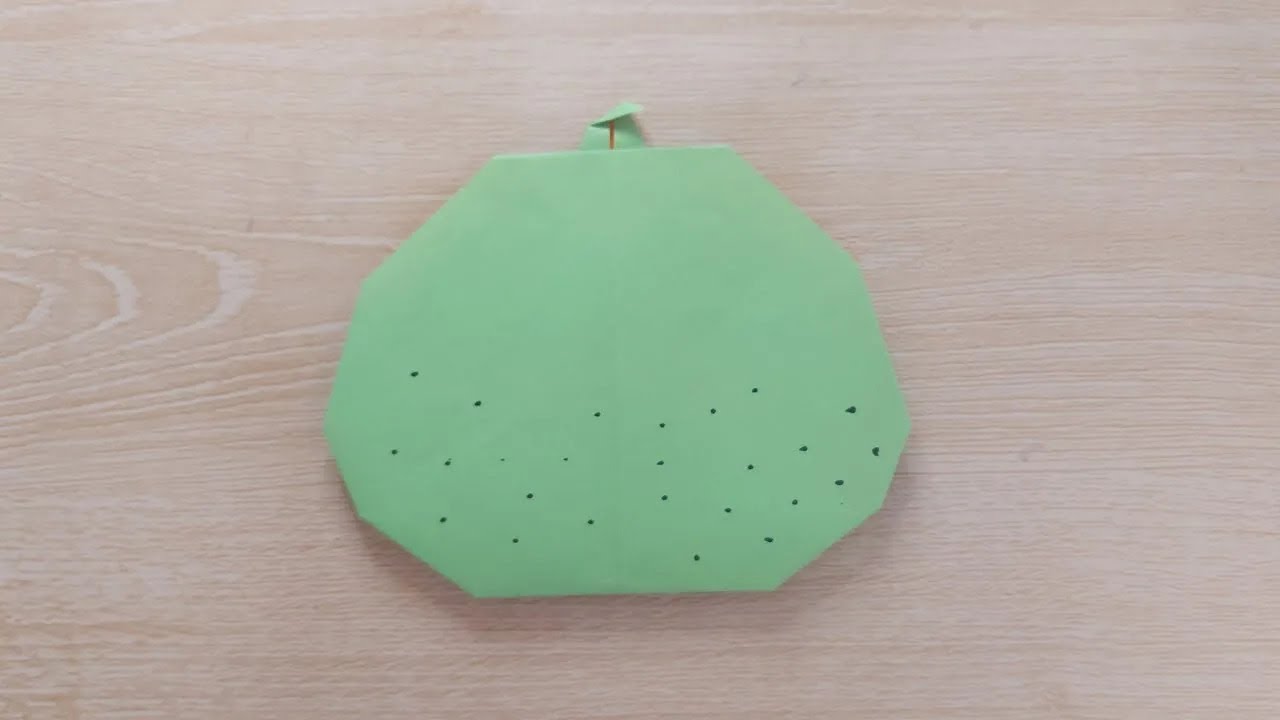 Aprenda a fazer origami de pera - YouTube