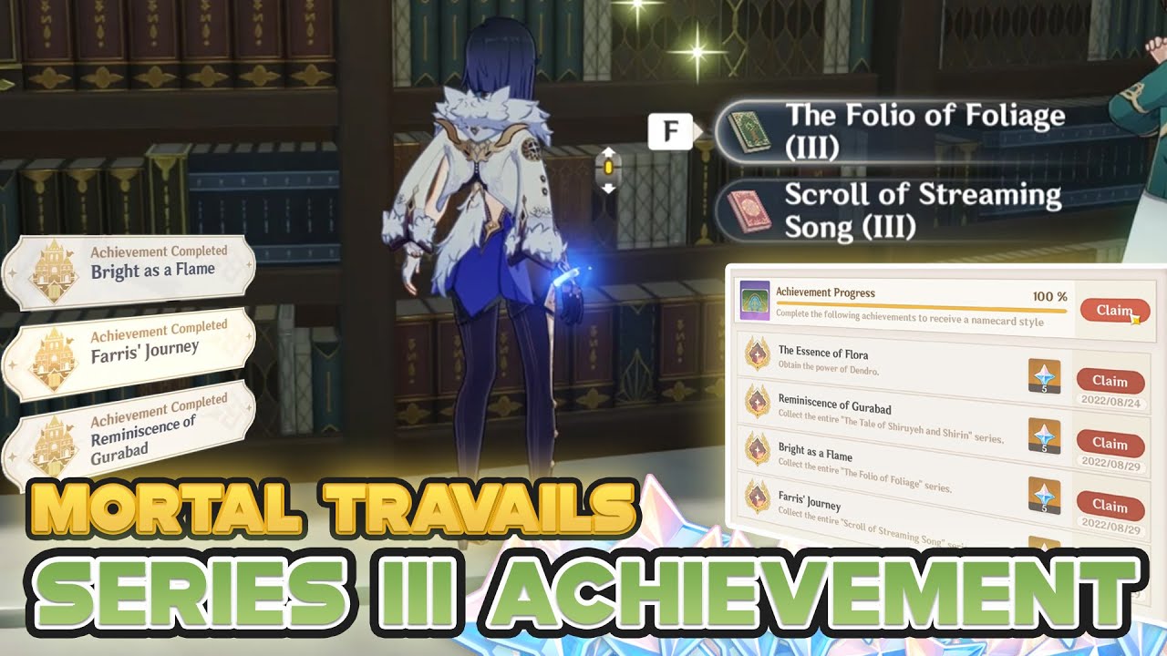 All Sumeru Books Location: Mortal Travails Series III Achievement ...