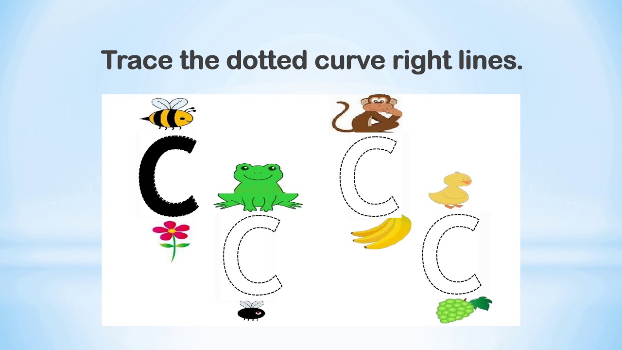 Curved Lines For Nursery Kids in English - YouTube