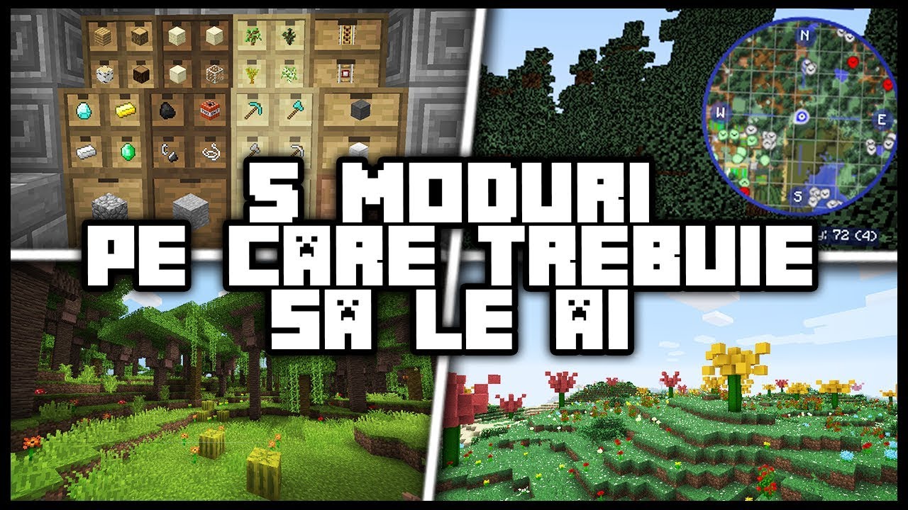Minecraft - 5 MODURI PE CARE TREBUIE SA LE AI - YouTube
