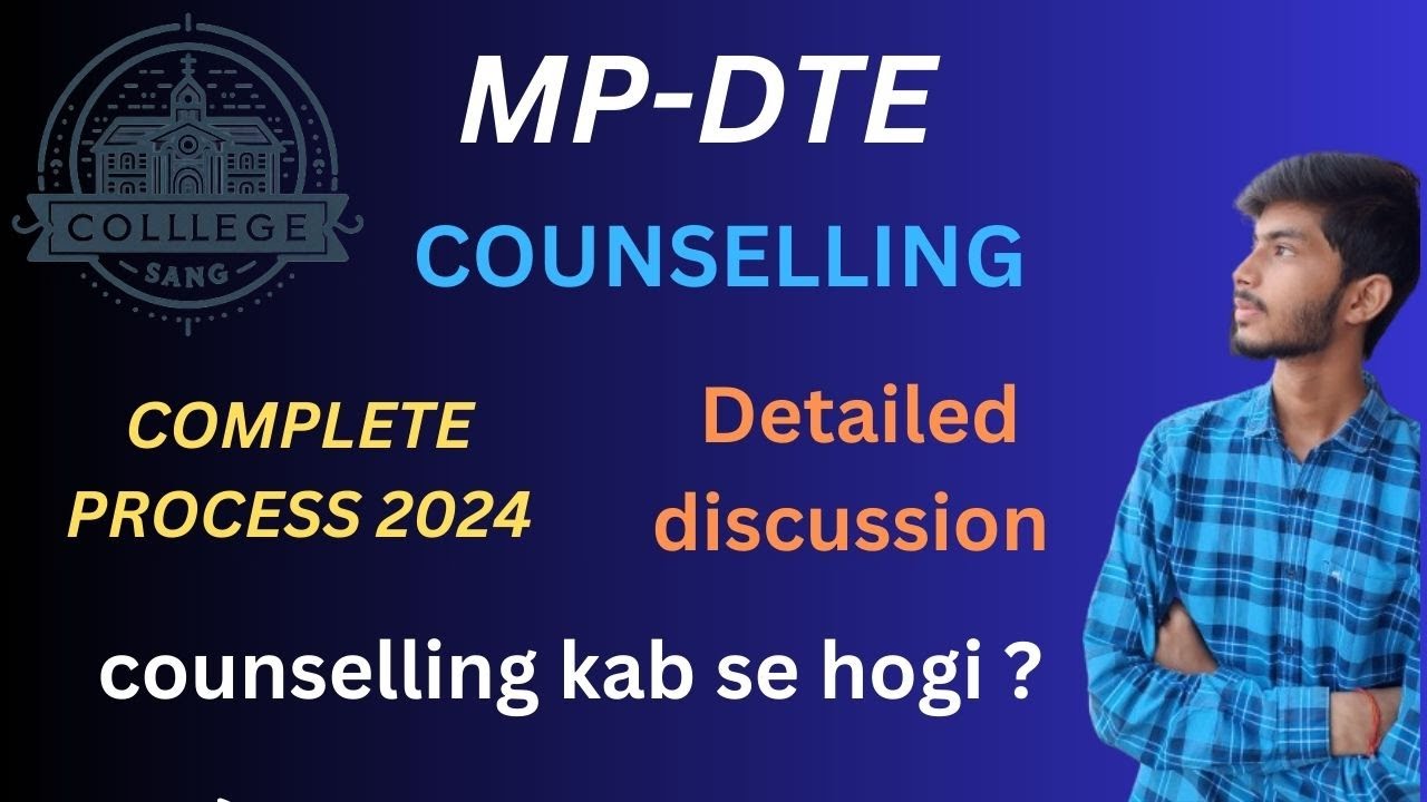 MPDTE 2024 Counselling Schedule and All Information - YouTube