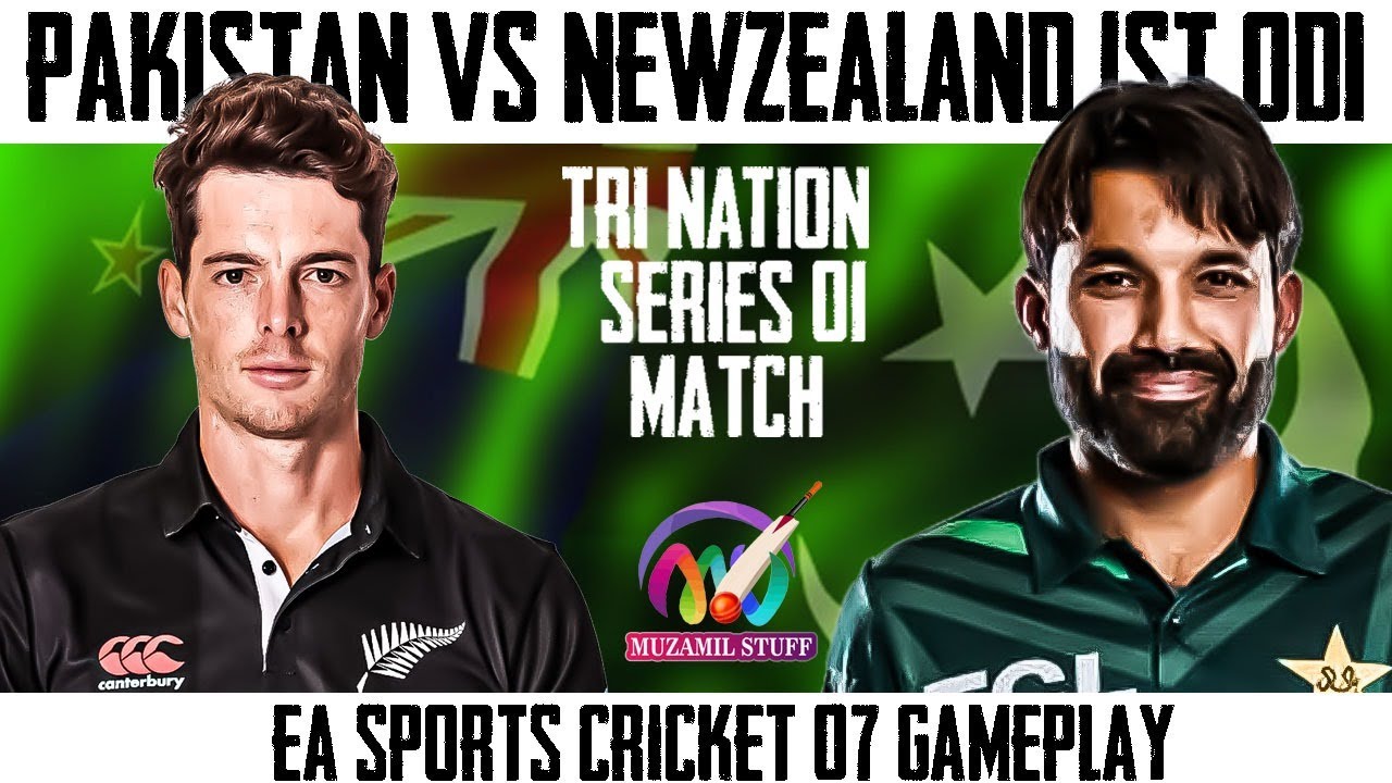 Pakistan vs New Zealand Tri Nation Series 1st ODI 2025 | MUZAMIL STUFF | - YouTube