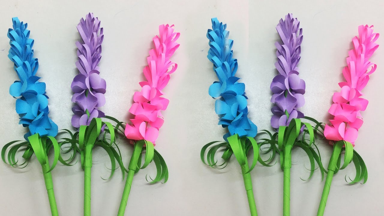 How To Make Lavender Flower With Paper Making Paper Flowers Step By how-to-make-lavender-flower-with-paper-making-paper-flowers-step-by