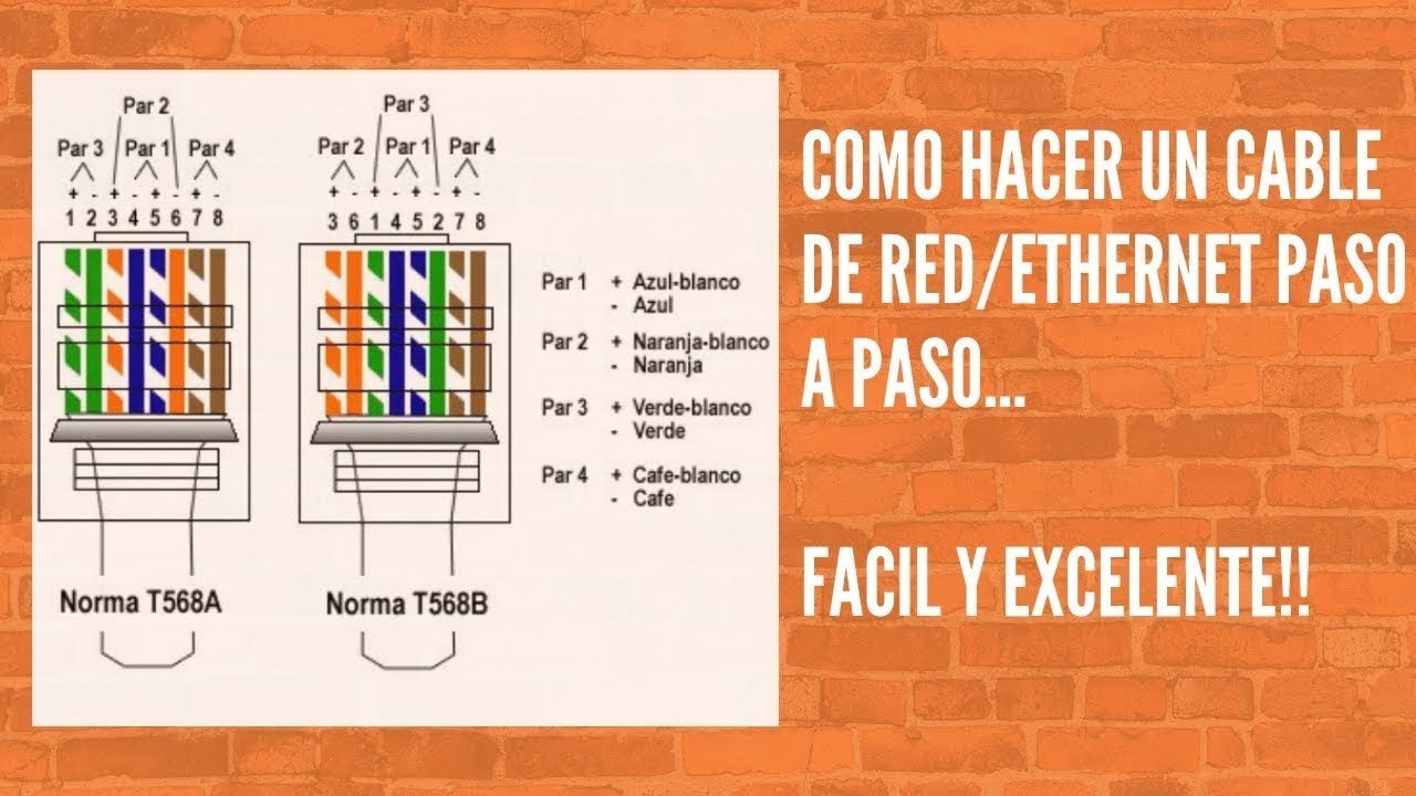 Como crear un cable de red UTP y RJ45 - YouTube