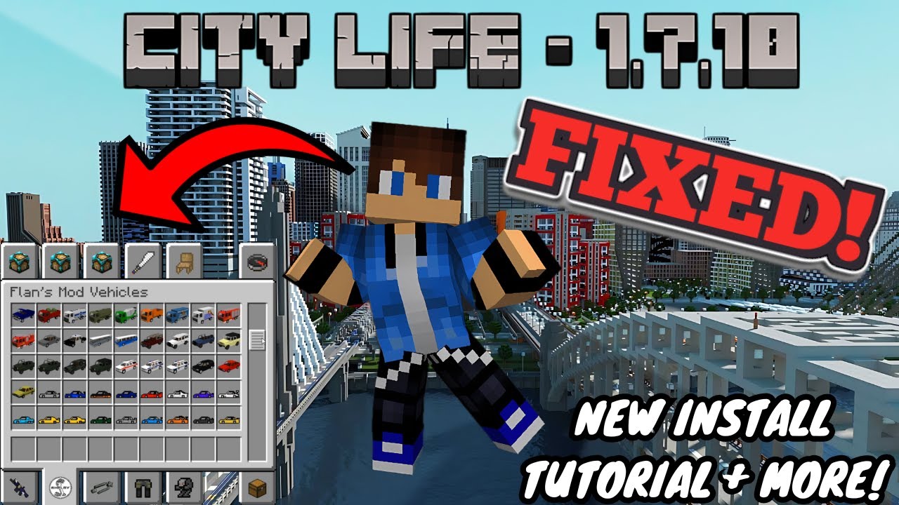 Minecraft | City Life - 1.7.10 MODPACK UPDATE FIX + INSTALLATION ...