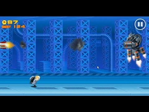 Crazy jetpack ride mouse skill game score 220 - YouTube