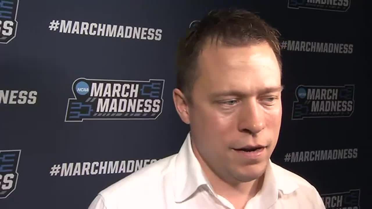 Furman head coach Bob Richey reacts to upset win in NCAA Tournament ...