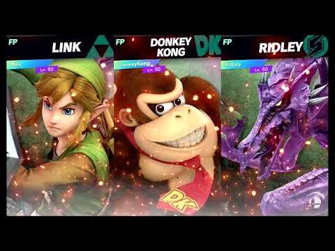 Super Smash Bros Ultimate Amiibo Fights – 11pm Finals Link Donkey Kong vs Ridley - YouTube