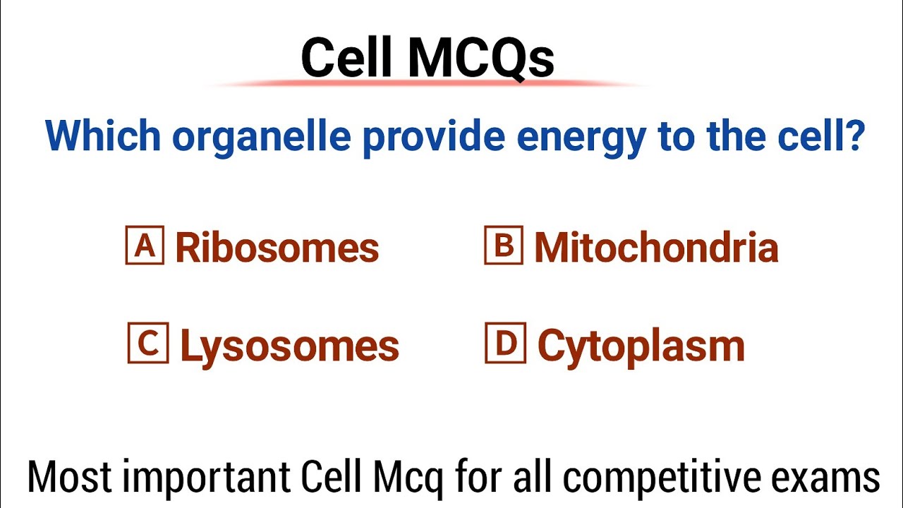 cell Mcq | cell mcq questions | cell mcq for competitive exam - YouTube