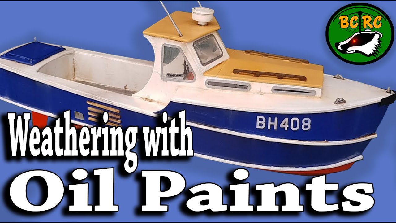 Weathering an RC boat with Oil Paints - YouTube