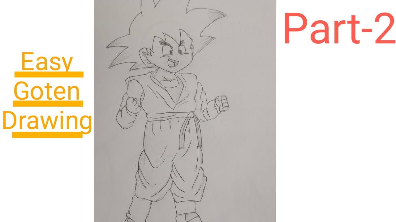 Goten Drawing|Easy Goten Drawing|Dragon ball z #youtubevideo #trending ...