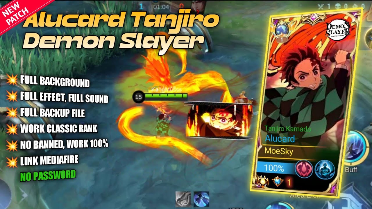 SCRIPT SKIN ALUCARD TANJIRO DEMON SLAYER - NO PASSWORD - FULL EFFECT ...