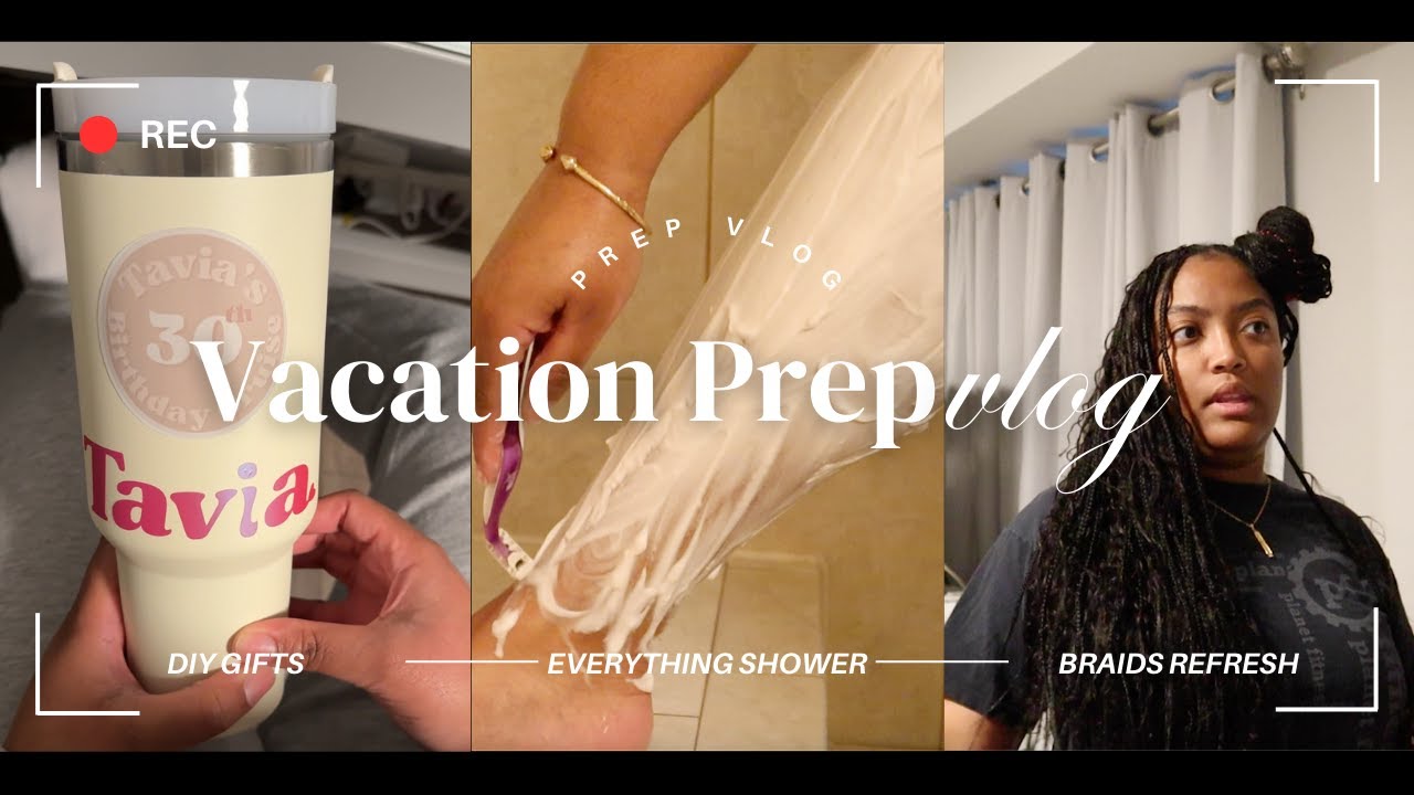 Vacation Prep Vlog Diy Ts Try On Hauls Braids Refresh Youtube
