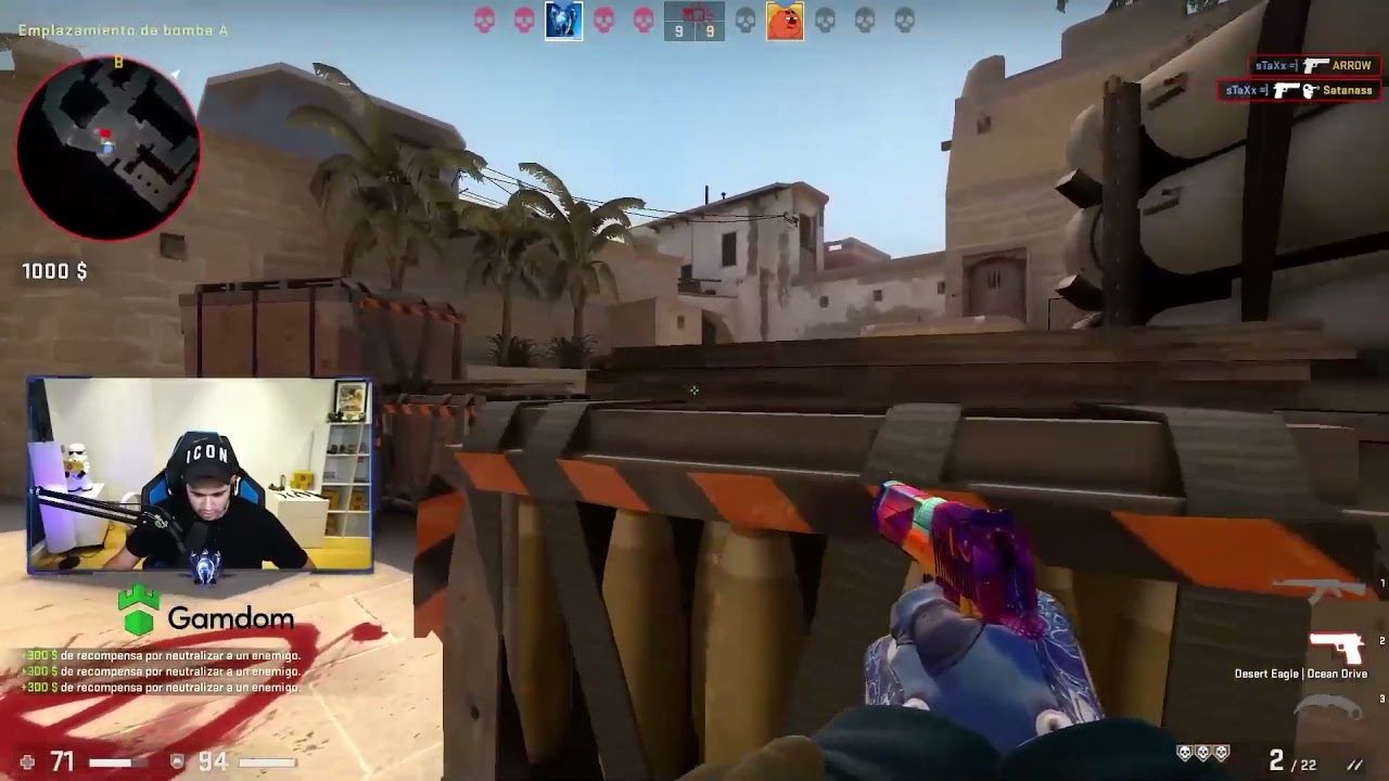 Bystaxx with a nutty deagle clutch | CSGO - YouTube