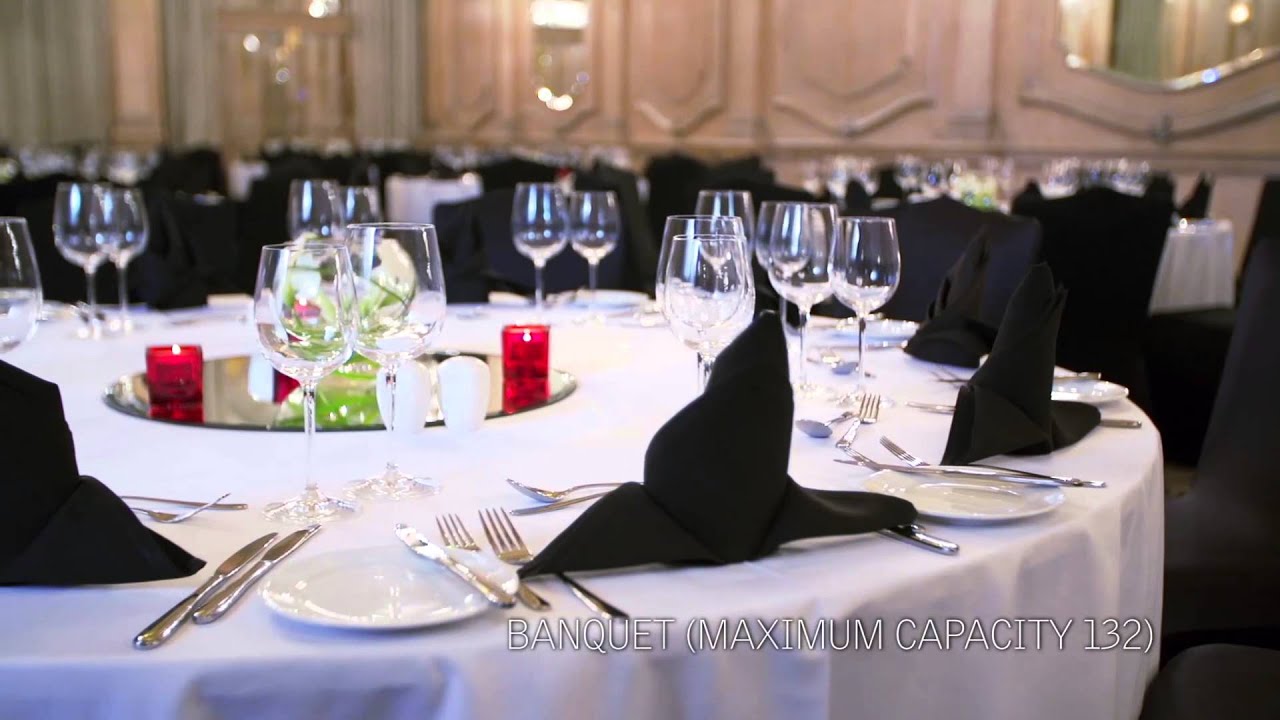 Oak Room Banquet Setup - Events at Le Meridien Piccadilly - YouTube
