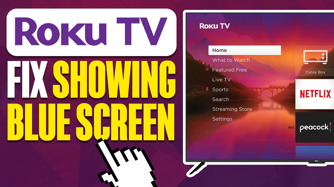 How To Fix Roku TV Showing Blue Screen - YouTube