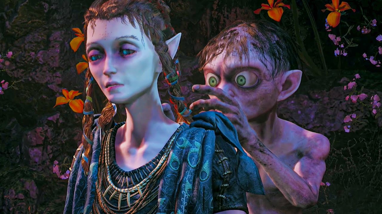 Gollum Has A Crush On Mell Elf Queen (All Scenes) - The Lord of the ...
