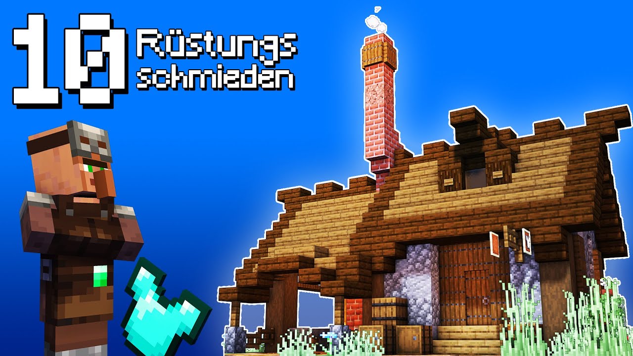 10 Rüstungsschmiede Designs in Minecraft 🔟 Minecraft Schmiede bauen ...