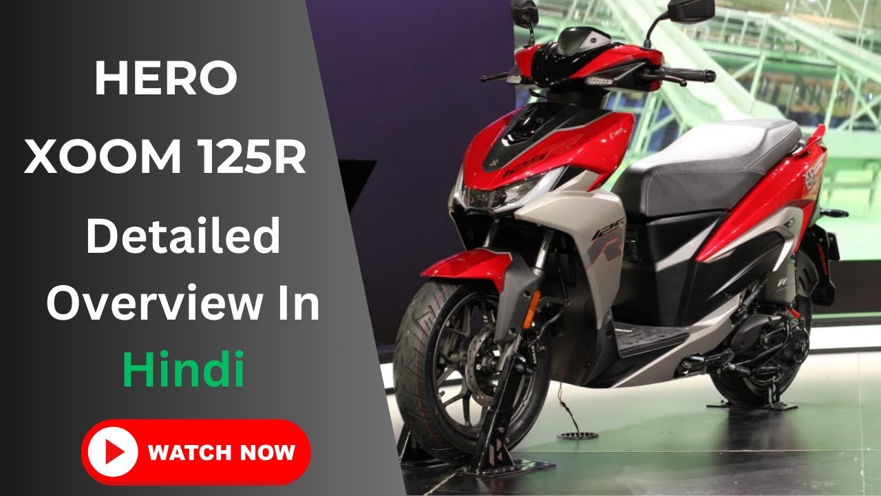 Hero Xoom 125R 2024 new sporty scooter detailed overview - YouTube