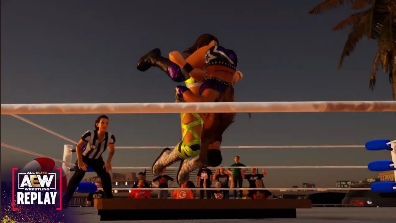 Kris Statlander vs Anna Jay. No rules Beach Fight. AEW: Fight Forever ...
