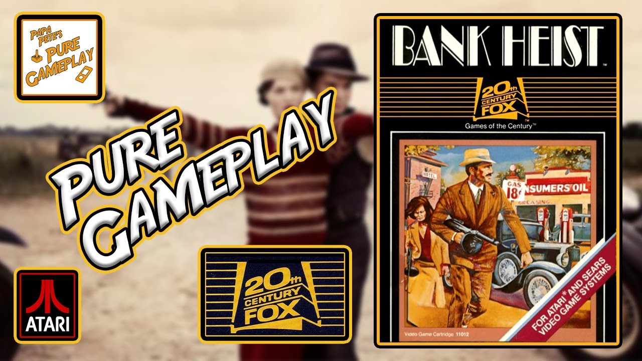 Bank Heist by 20th Century Fox - Atari 2600 - Papa Pete's Pure Gameplay ...