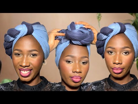 EASY HEADWRAP/TURBAN TUTORIAL for beginners | Top Knot Headwrap + Twisted Cord Headwrap