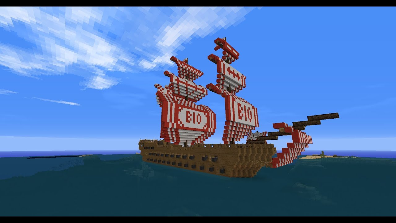 Minecraft Statki, stateczki By Bioran #3 Galeon - YouTube