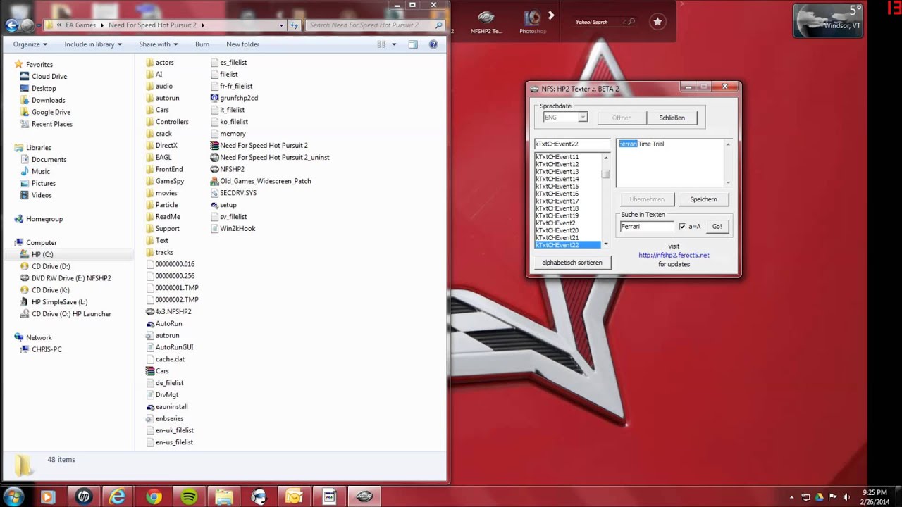 NFSHP2 Text Editor - YouTube