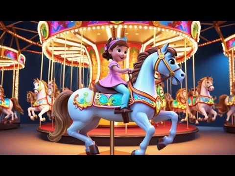 Toy Merry Go Rounds Go Whirl Whirl Whirl | English Nursery Rhyme Kids ...