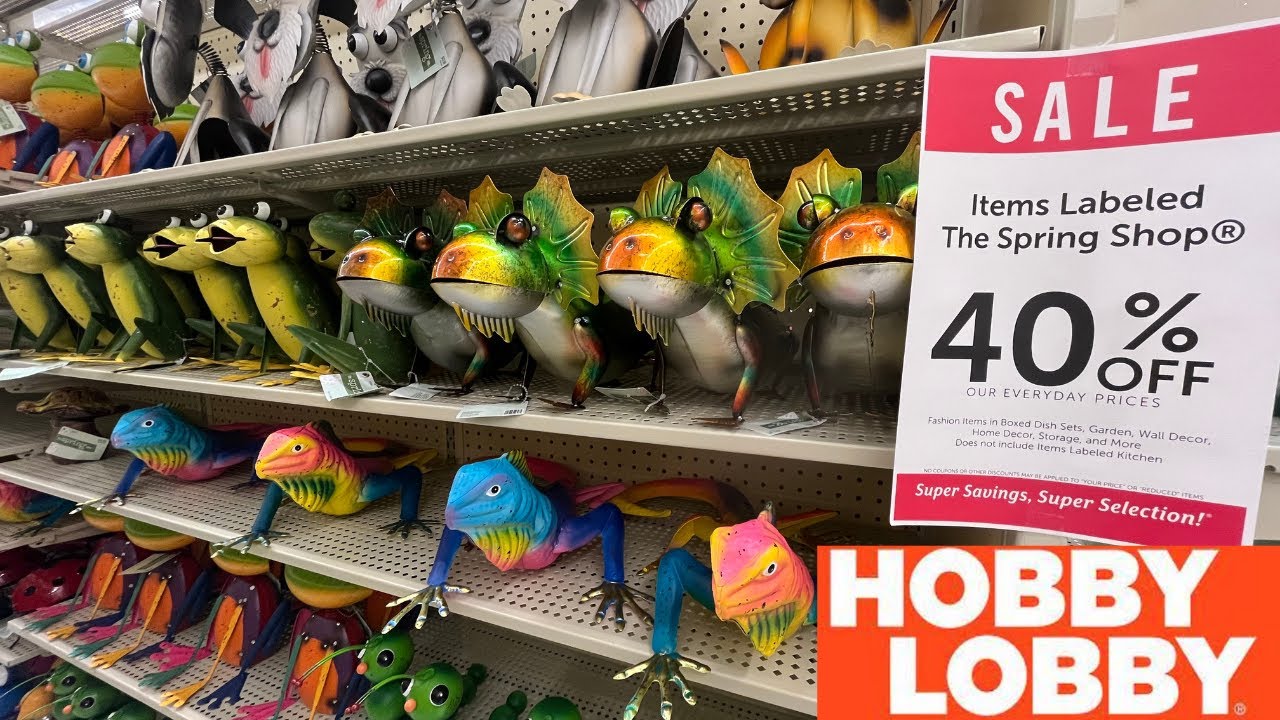 HOBBY LOBBY BACKYARD OUTDOOR DECOR SPRING SALE - YouTube