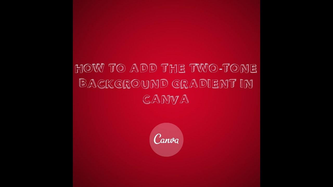 How to add the two-tone background gradient in Canva? - YouTube