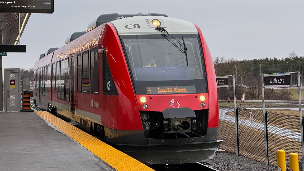 [FULL ROUTE, 4K] O-Train - Line 4 “Airport” Southbound (Alstom Coradia ...