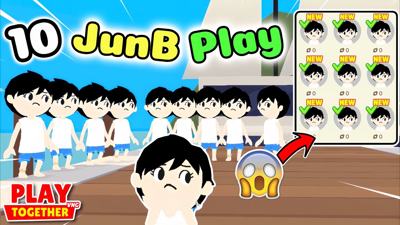 Play Together | Mình Đã Tạo Ra 10 Nhân Vật JunB Play Khiến Fan Phải Sợ ...