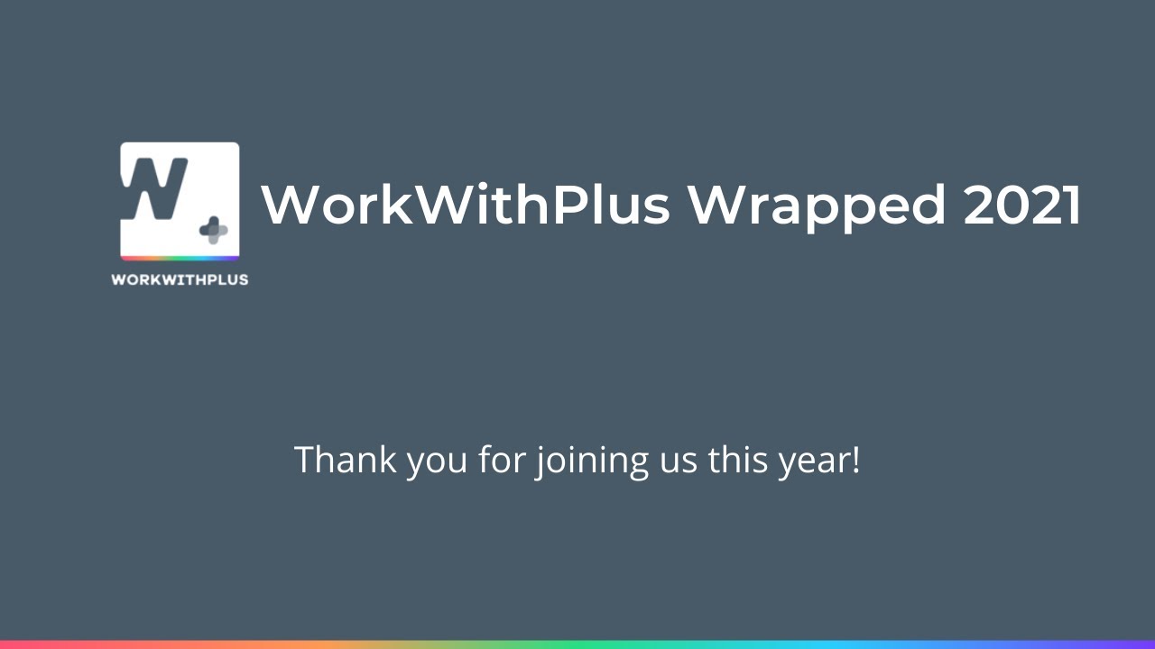 WorkWithPlus Wrapped 2021 - English - YouTube