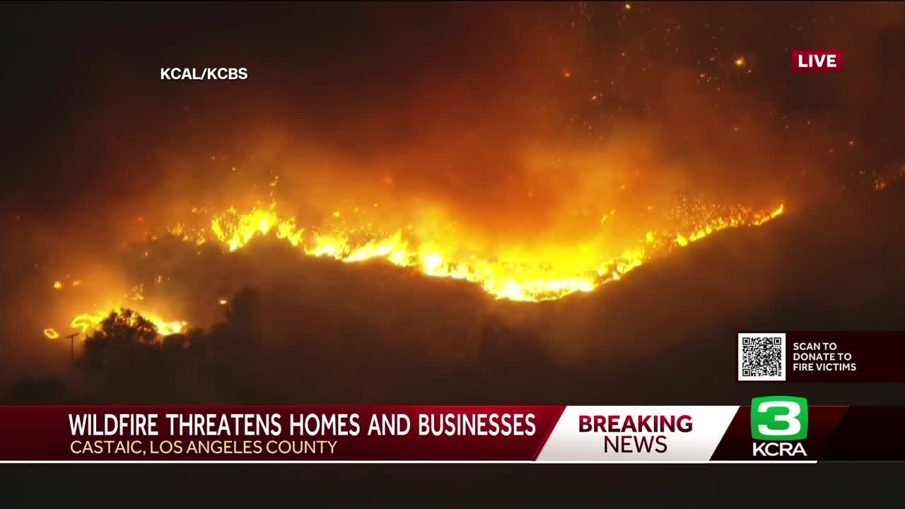 Hughes Fire | Updates at 7 p.m. on Jan. 22 - YouTube