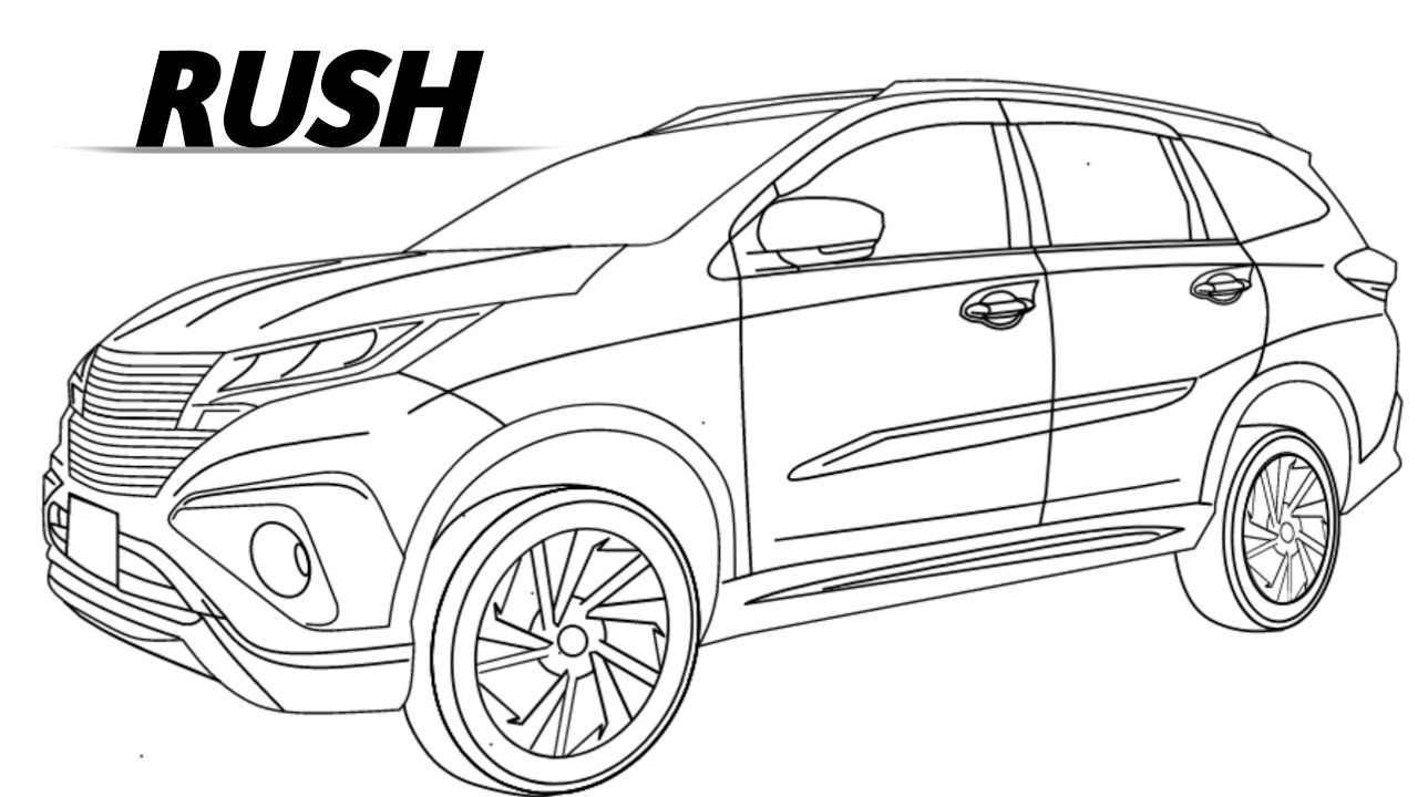 SKETCH TOYOTA RUSH #TOYOTARUSH #SKETCH - YouTube