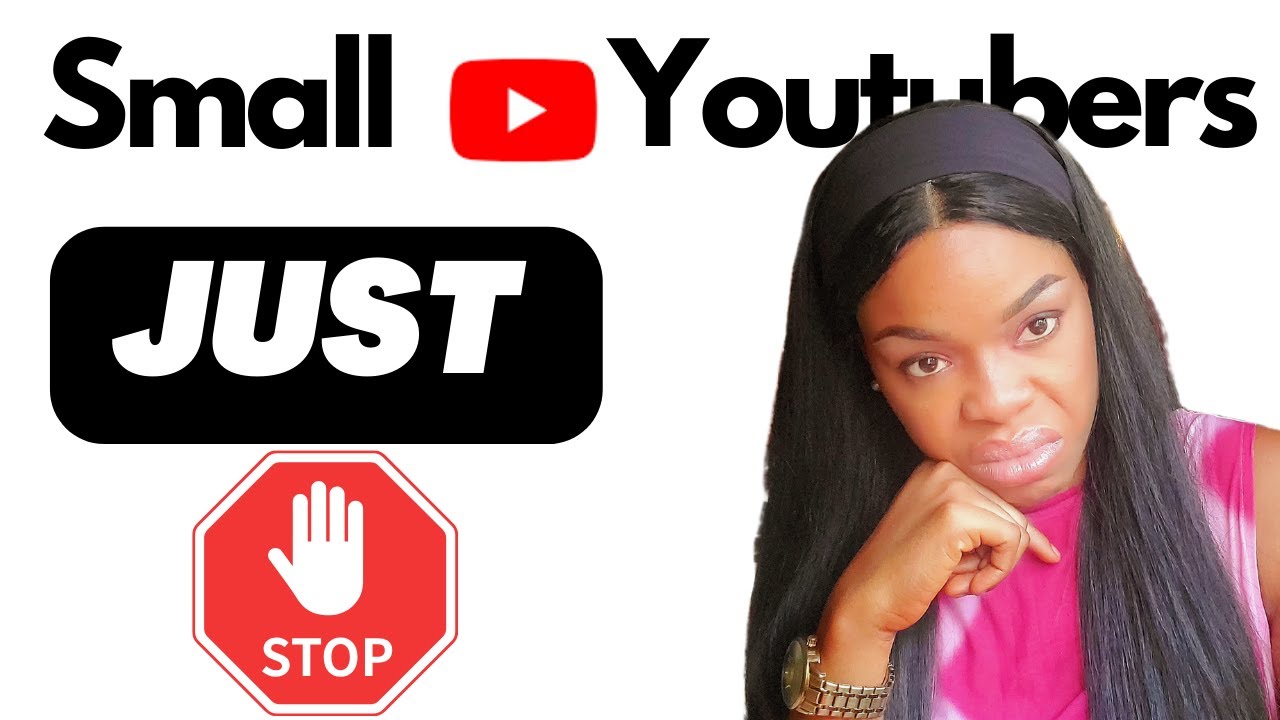 STOP NOW ‼️Advice Small youtubers needs to hear #YouTube growth - YouTube