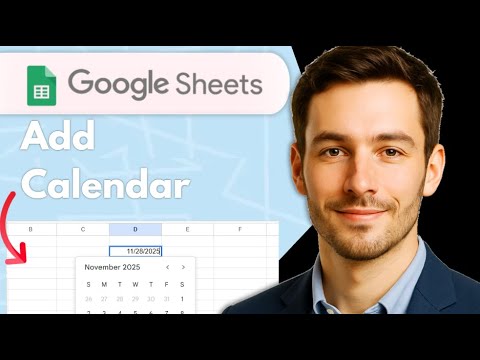 How To Add Calendar To Google Sheets - YouTube