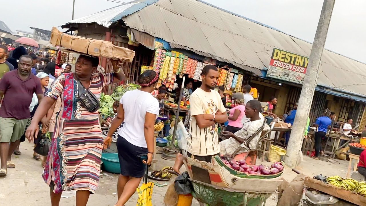 Follow me to A *Typical* African Market for Grocery Shopping 🛍 - YouTube