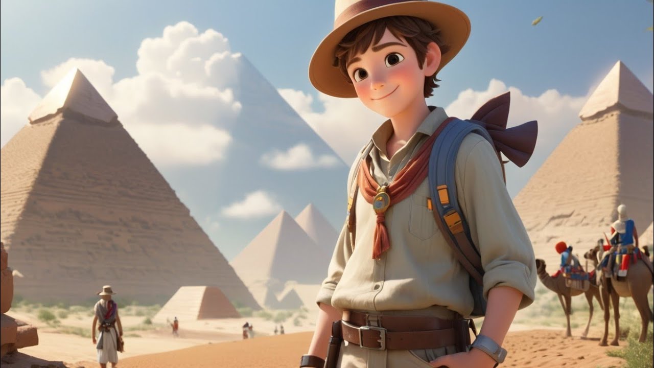 “Ethan Travels Through Time to Explore the Pyramids 🏜️⏰ | Fun & Educational Adventure” - YouTube