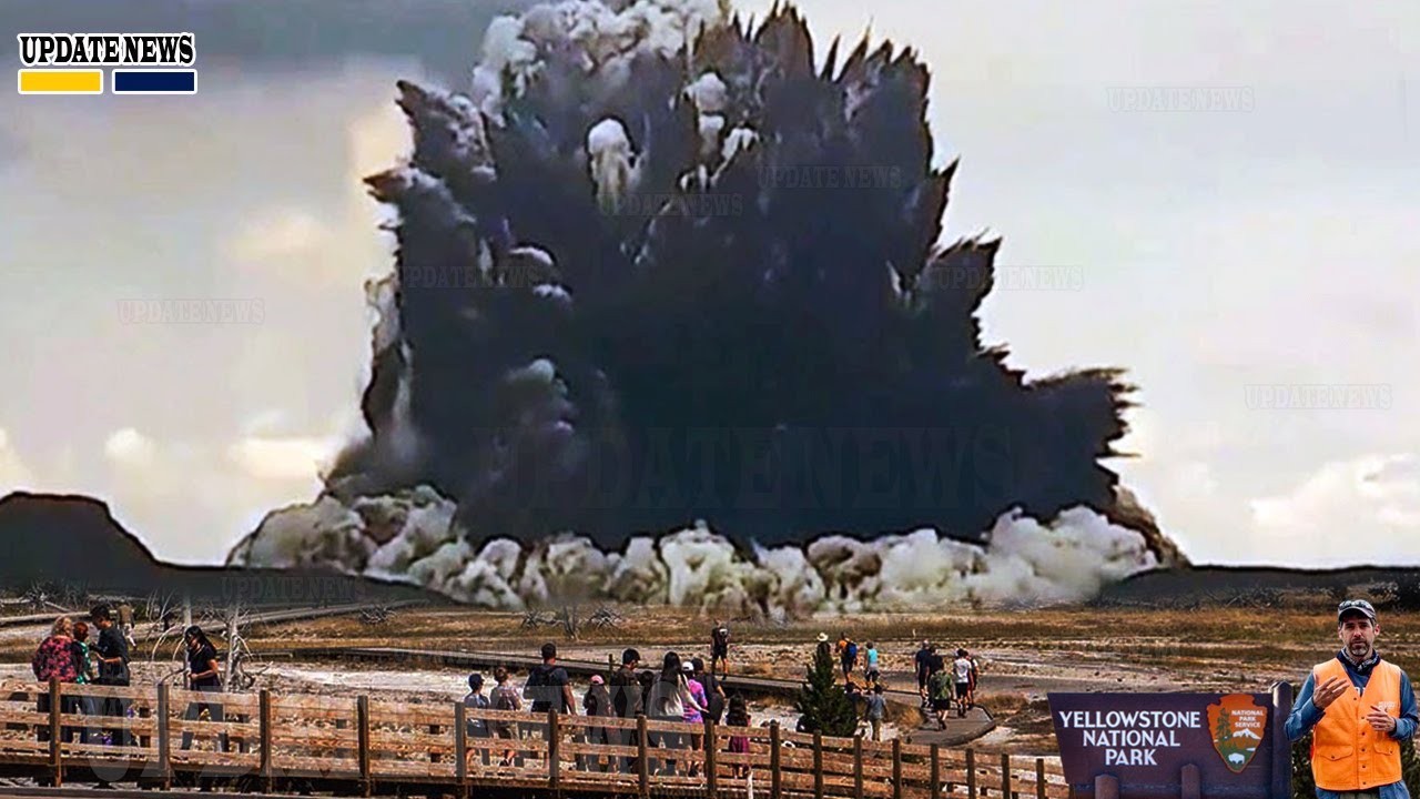 🚨Horrible Today: Live Footage Yellowstone Giant Geyser eruption like a ...